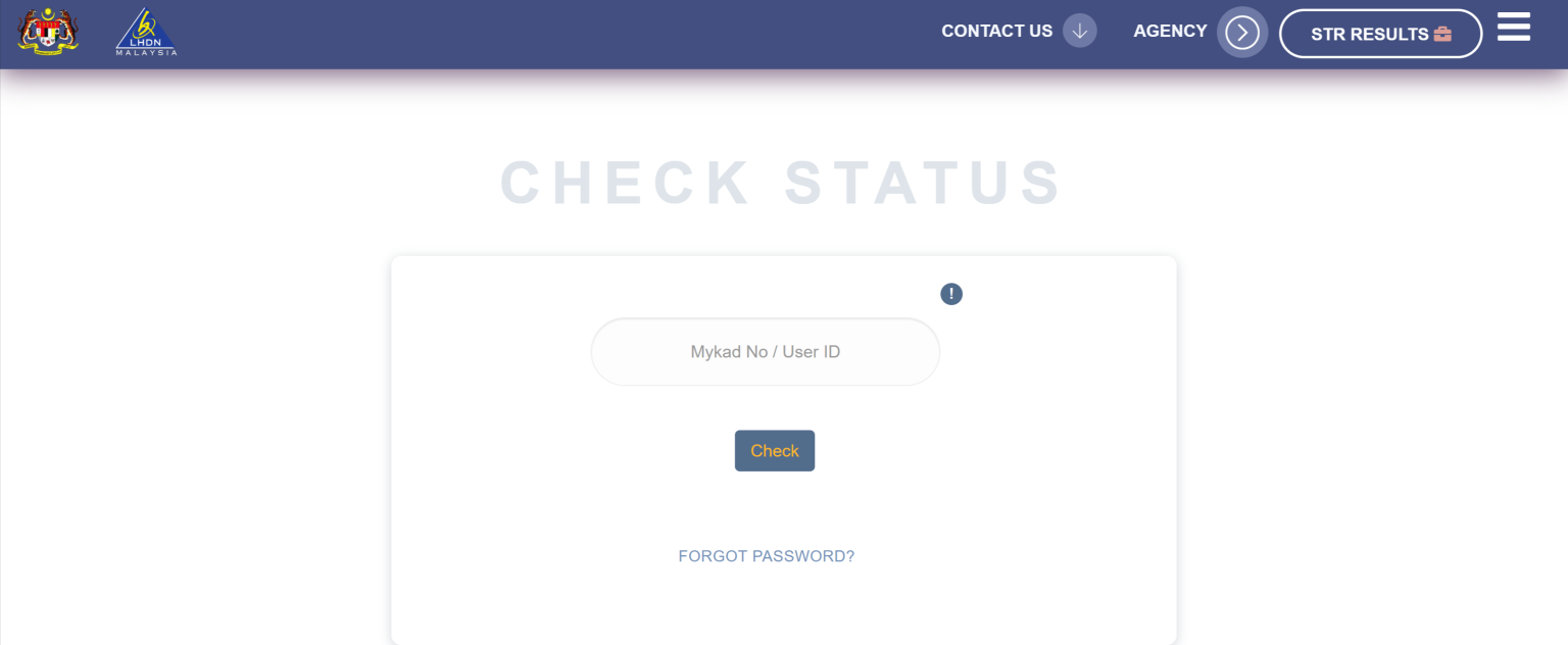 Panduan Log Masuk dan Lupa Kata Laluan STR 2024 - STR 2024