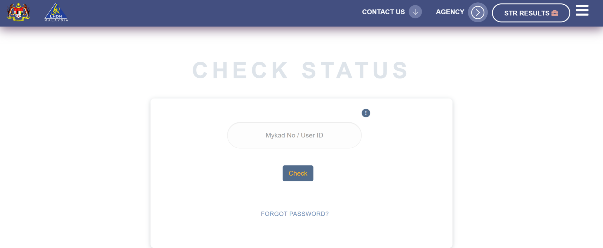 Panduan Log Masuk dan Lupa Kata Laluan STR 2024 - STR 2024