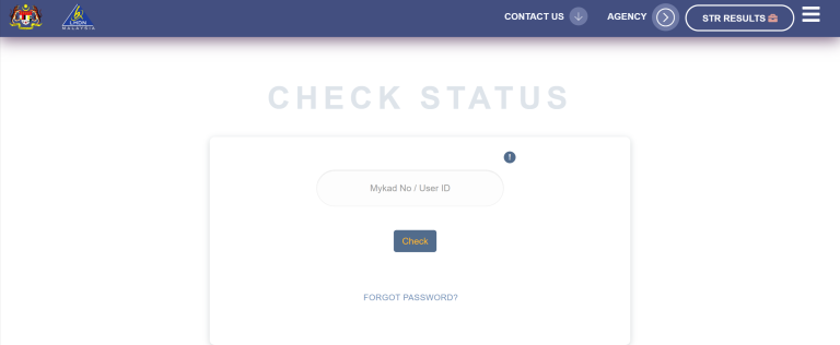 Panduan Log Masuk dan Lupa Kata Laluan STR 2024 - STR 2024